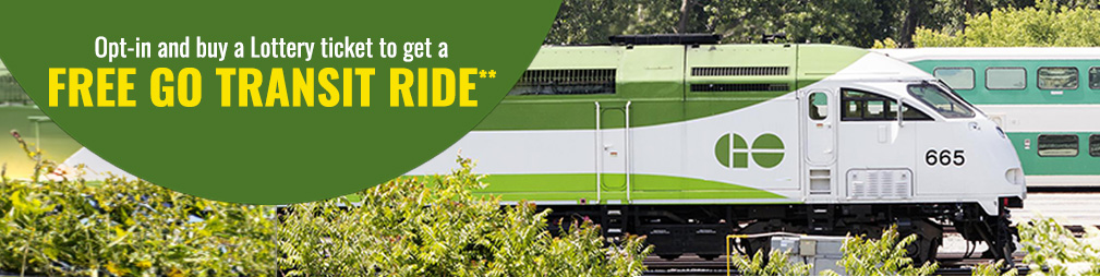 [OLG.ca] Free GO Transit Ticket when you buy a $1 OLG Ticket (Mainly ...